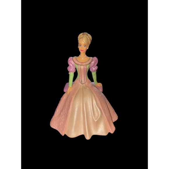 Barbie | Toys | Vtg Barbie Blonde Princess Sitting On Bench Figure 3 ...